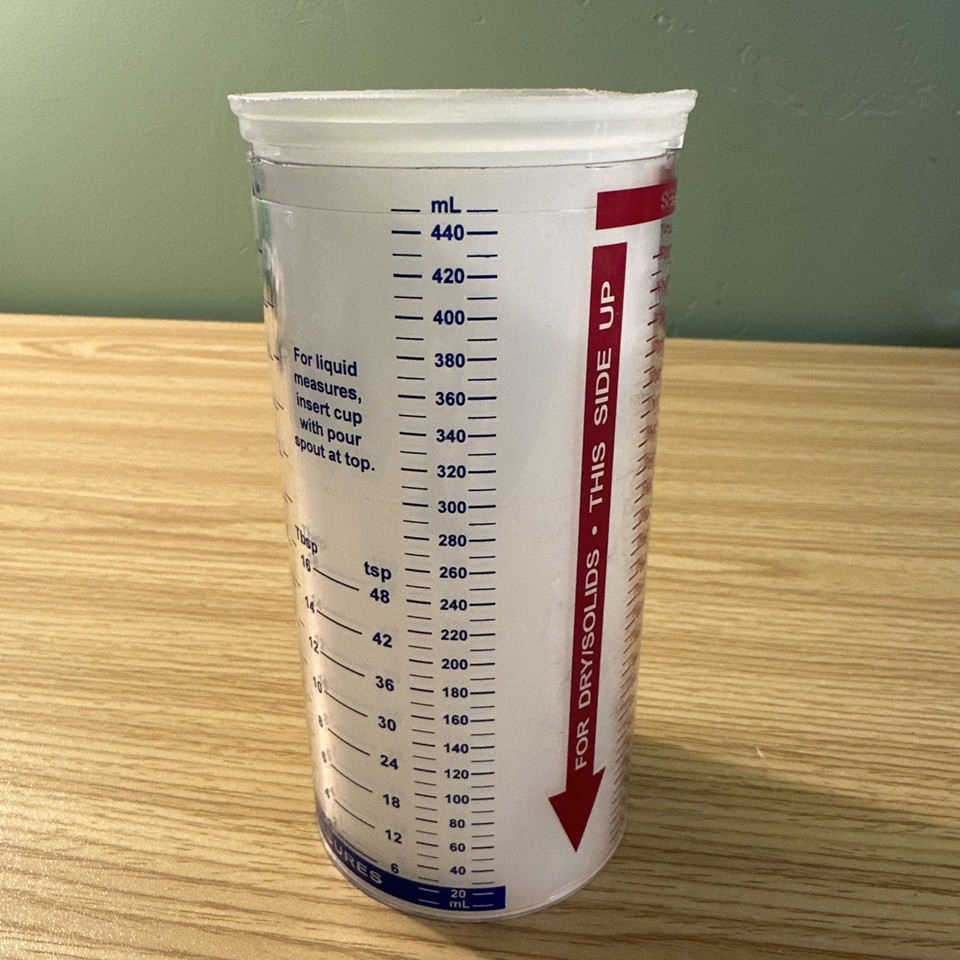 VTG Pampered Chef Measure All 2 Cup Wet/Dry Push Up Measuring Cup #2225 ...