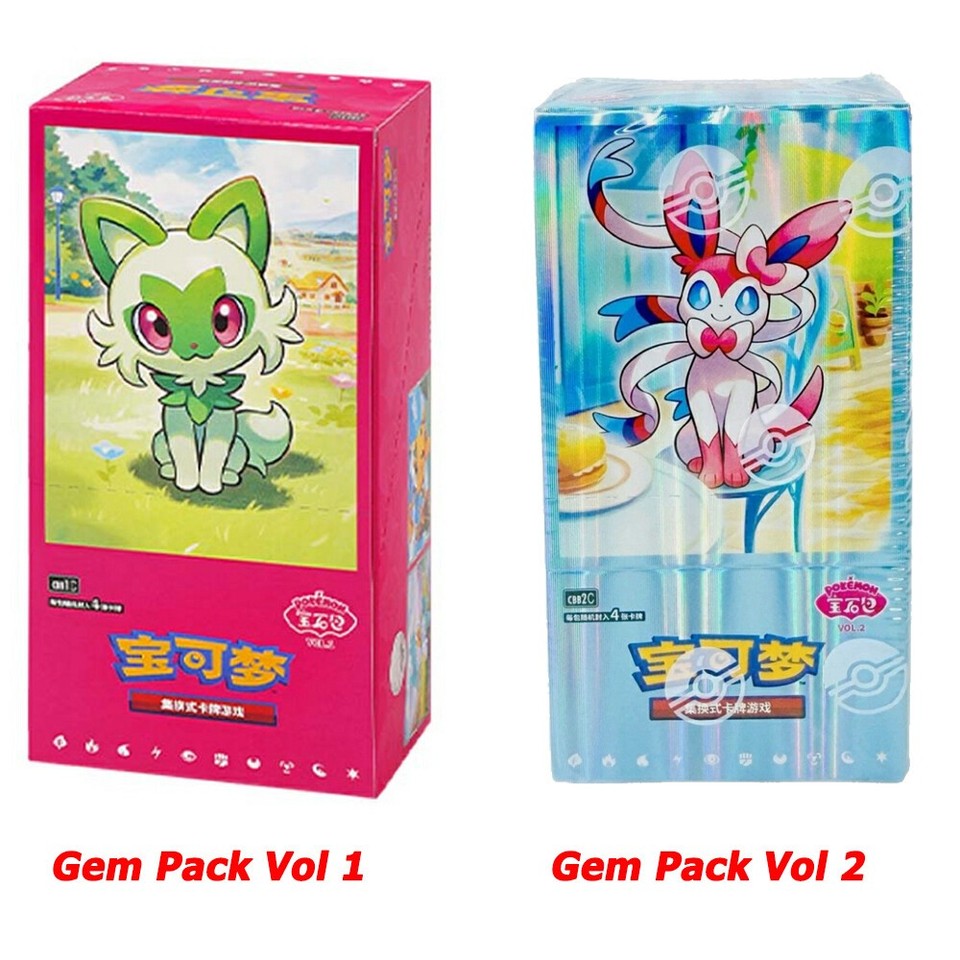 Pokemon Booster Box TCG S-Chinese Horizons Gemstone Gem Pack vol 1 2 ...