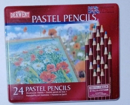 Derwent Pastel Pencil Set 24 Colors Used Art Drawing Coloring Gift | eBay