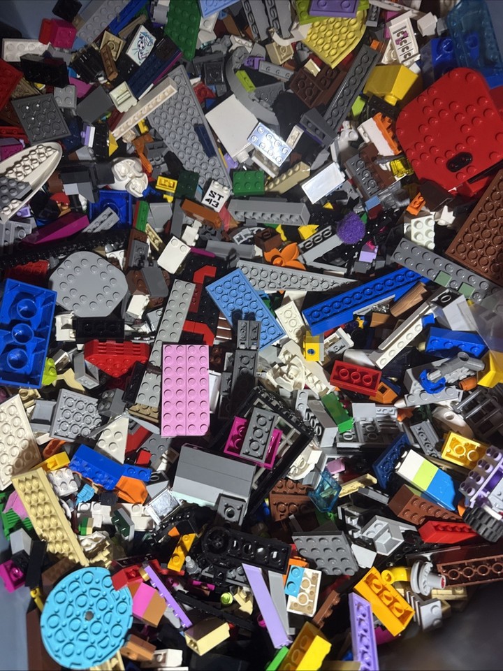 LEGO 1 Pound Washed-Buy 4lbs Save 20% Each LB-Bulk Pieces Lot Bricks ...