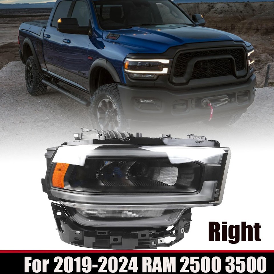 NEW HEADLIGHT For 2019-2024 RAM 2500 3500 RIGHT RH PASSENGER SIDE ...