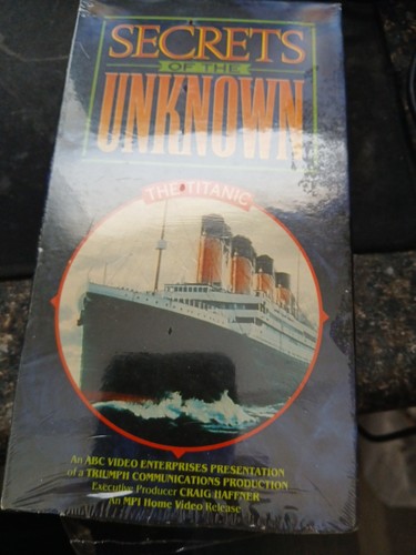 Secrets Of The Unknown, The Titanic (VHS, 1989) Edward Mulhare ...