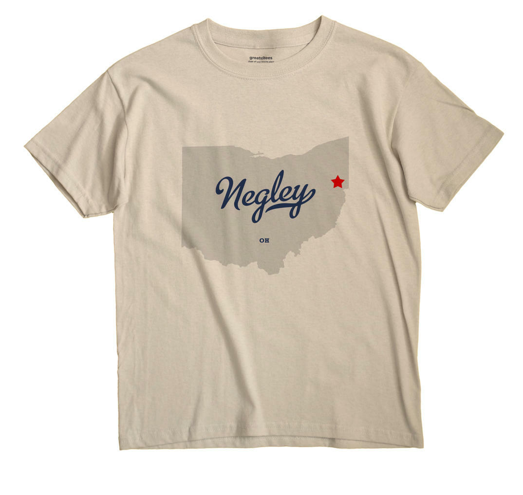 Negley Ohio OH T-Shirt MAP | eBay