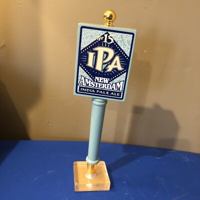 New Amsterdam India Beer tap Handle Light Green Rare | eBay