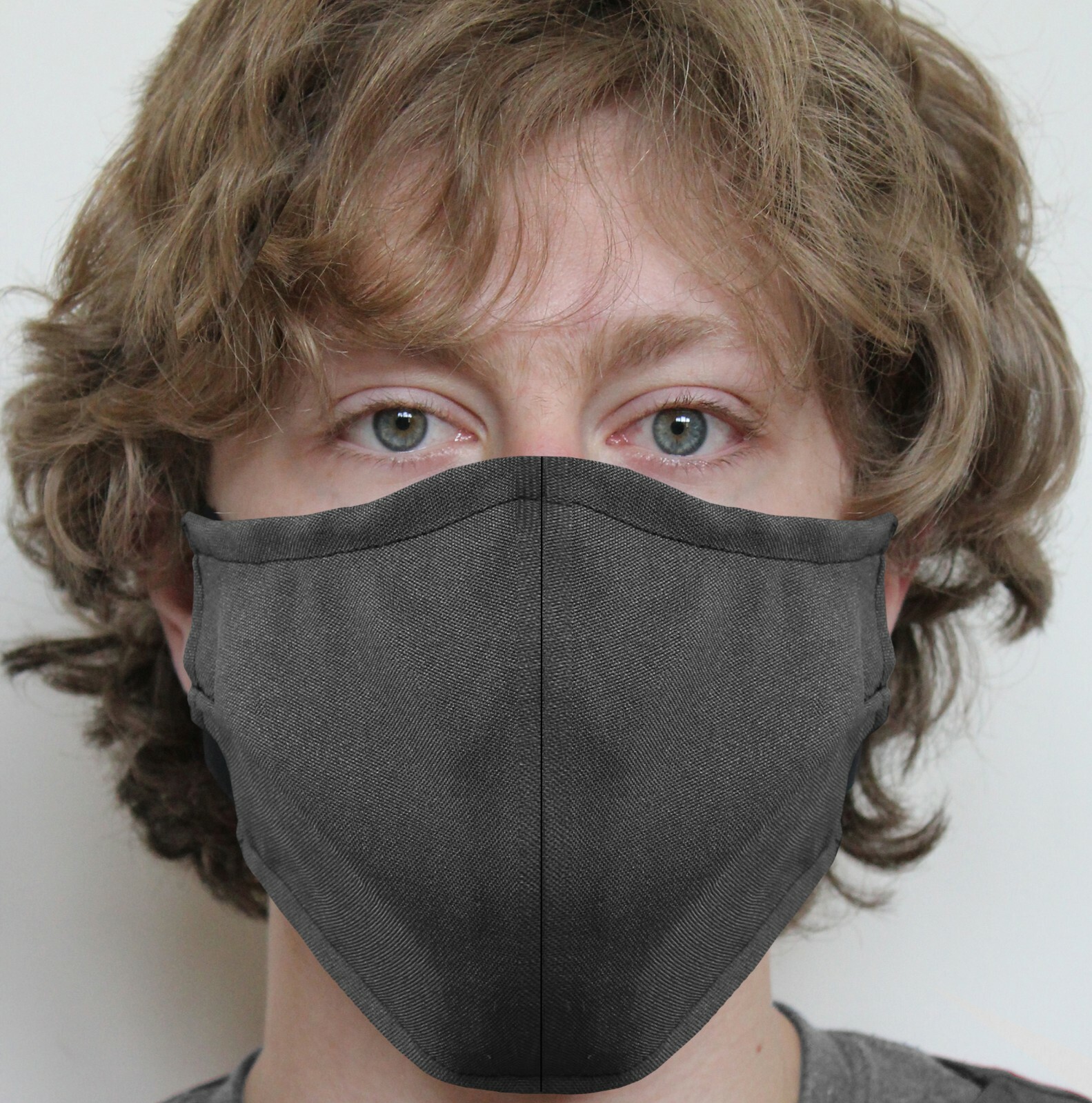 WASHABLE Two Layer Face Mask Reusable ~ Gray ~ Made in U.S.A. - FAST ...