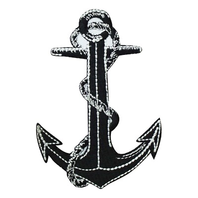 Anchor patch, ship anchor patch Ship anchor patch Iron on Sew on Patch ...