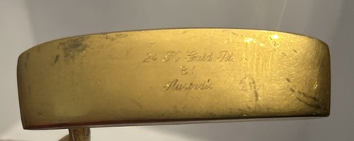 Vintage Austad's 24 karat Gold Plated Golf Putter Made in USA 35 ...