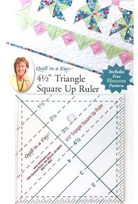 4.5 Triangle Square Up Ruler by Quilt in a Day | eBay