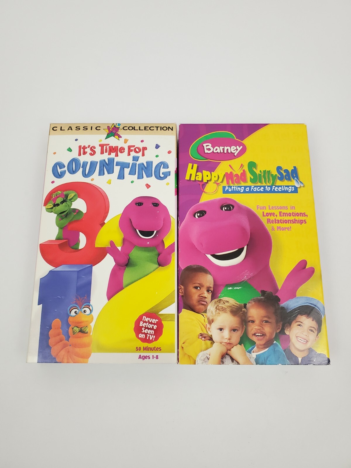 Barney Vintage VHS Lot Of 2 Happy, Mad, | Grelly USA