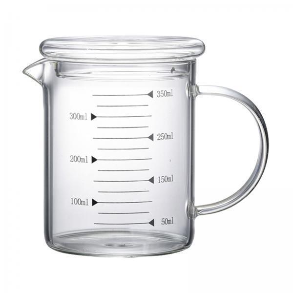 4xGlass Measuring Cup Transparent Pitchers for Water Milk Beverage | eBay