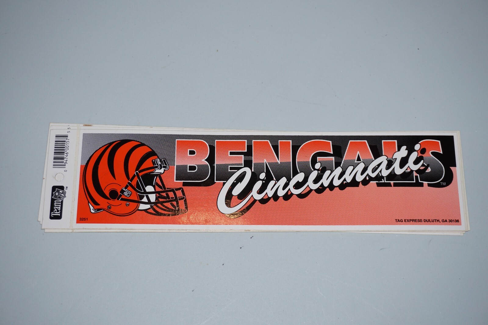 Vintage Team NFL Cincinnati Bengals 3" x 10.75" NFL Bumper Sticker | eBay