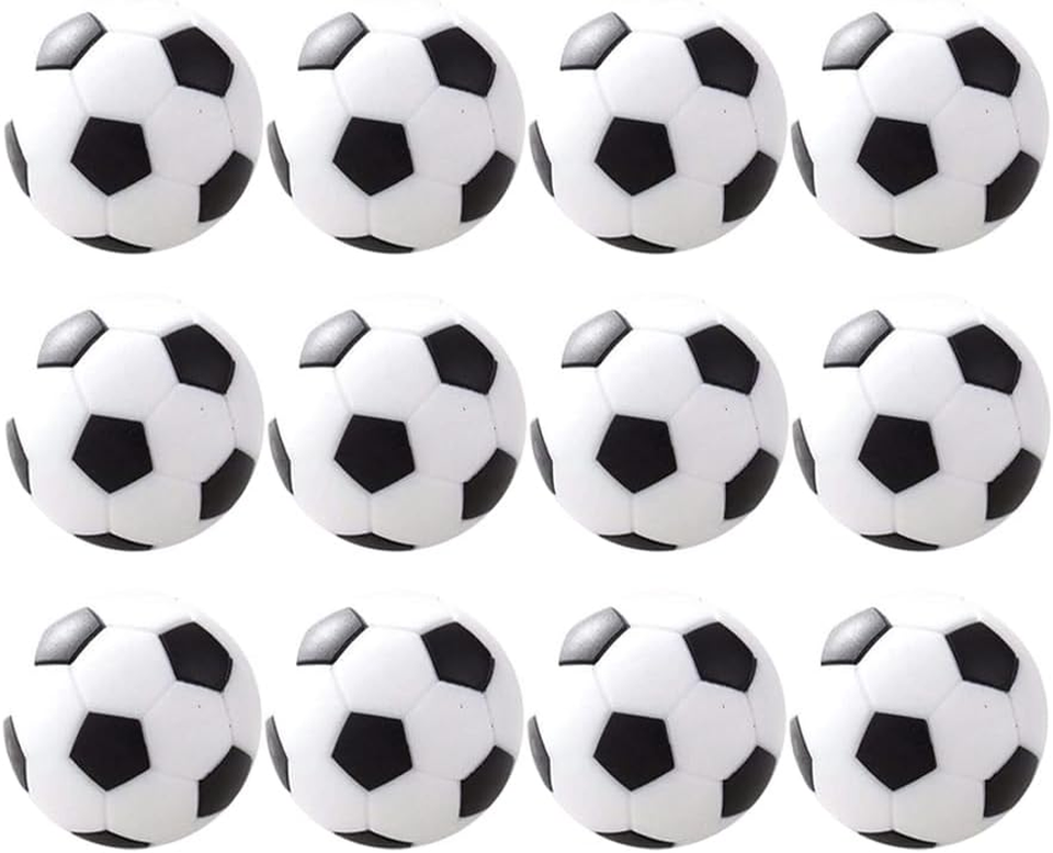 12 Pcs 31Mm Mini Foosball Table Balls Replacement Soccer Balls for ...