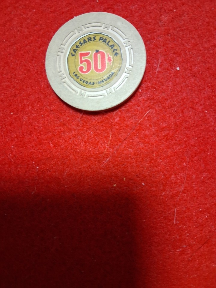 CAESAR PALACE Las Vegas, 50 Cents Casino Chip | eBay