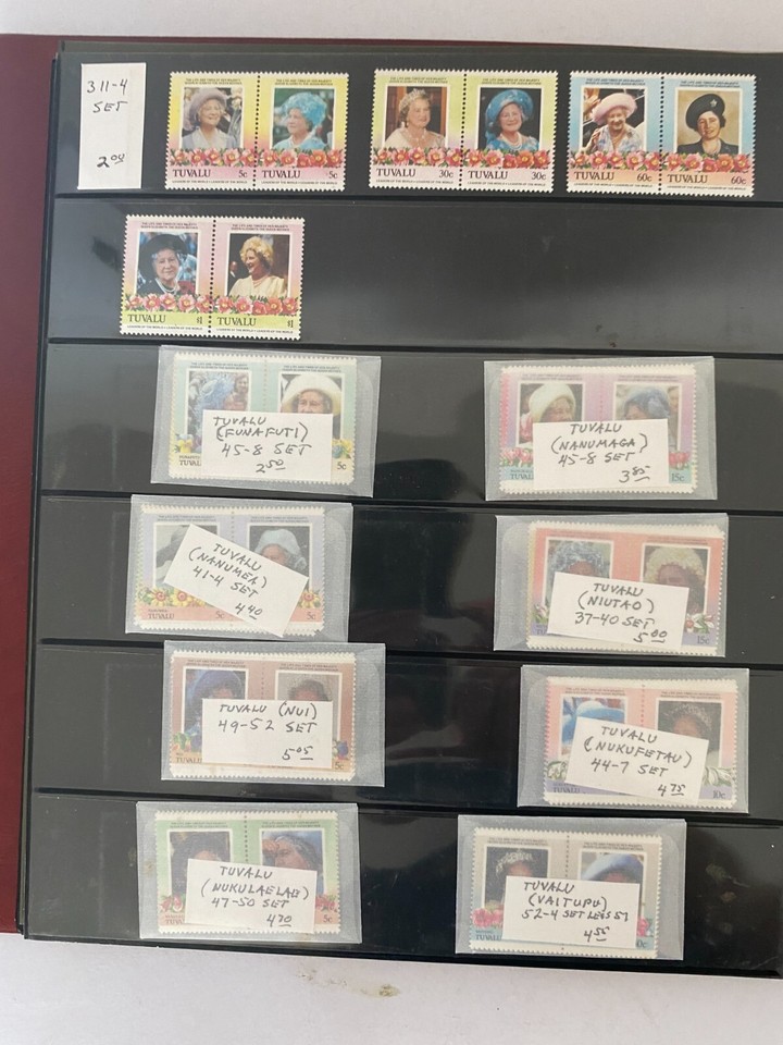 Large Foreign Stamp Collection, 21 Pages of Stamps, Sets, Blocks, All ...