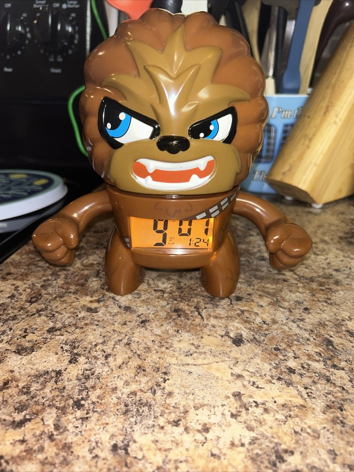Star Wars Bulb Botz Chewbacca Digital Alarm Clock 7in WORKS | eBay