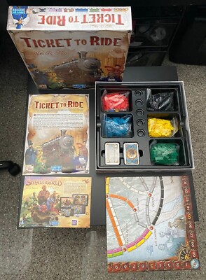 Ticket to Ride Board Game - Days of Wonder - Excellent Used Condition ...