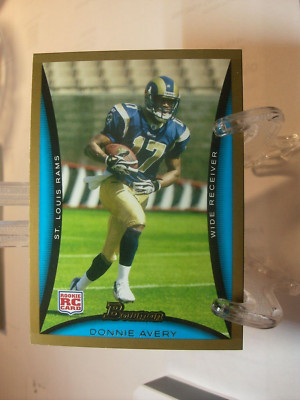 2008 Bowman Gold Football Card #203 Donnie Avery (93861) | eBay