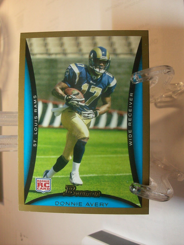 2008 Bowman Gold Football Card #203 Donnie Avery (93861) | eBay
