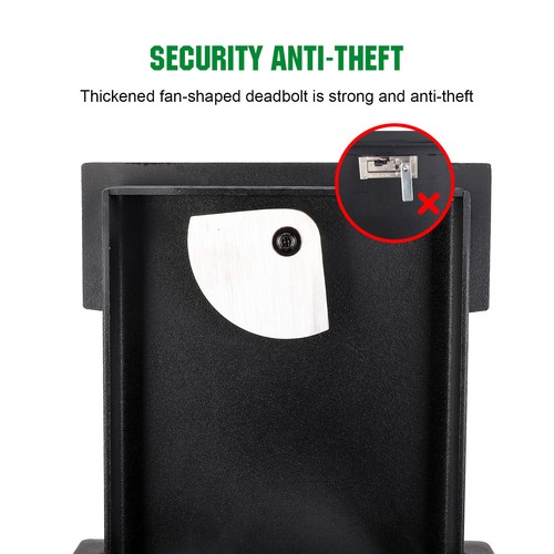 Center Console Safe Lock Vault GUN Storage w/ LED For 2014-2021 TOYOTA ...