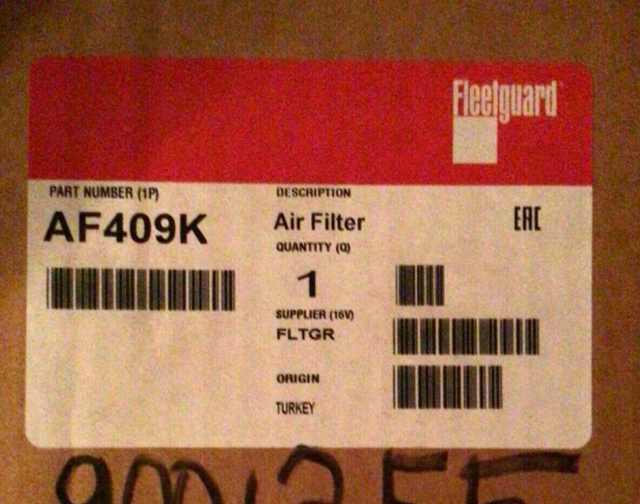 Fleetguard AF409K Air Filter Same as Donaldson P181054 for sale online ...