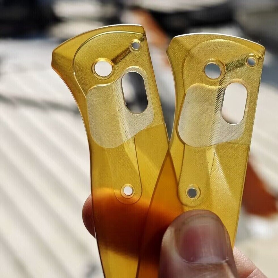 1 Set ULTEM PEI Handle Scales w/ Pocket Clip For Benchmade Bugout 535 ...