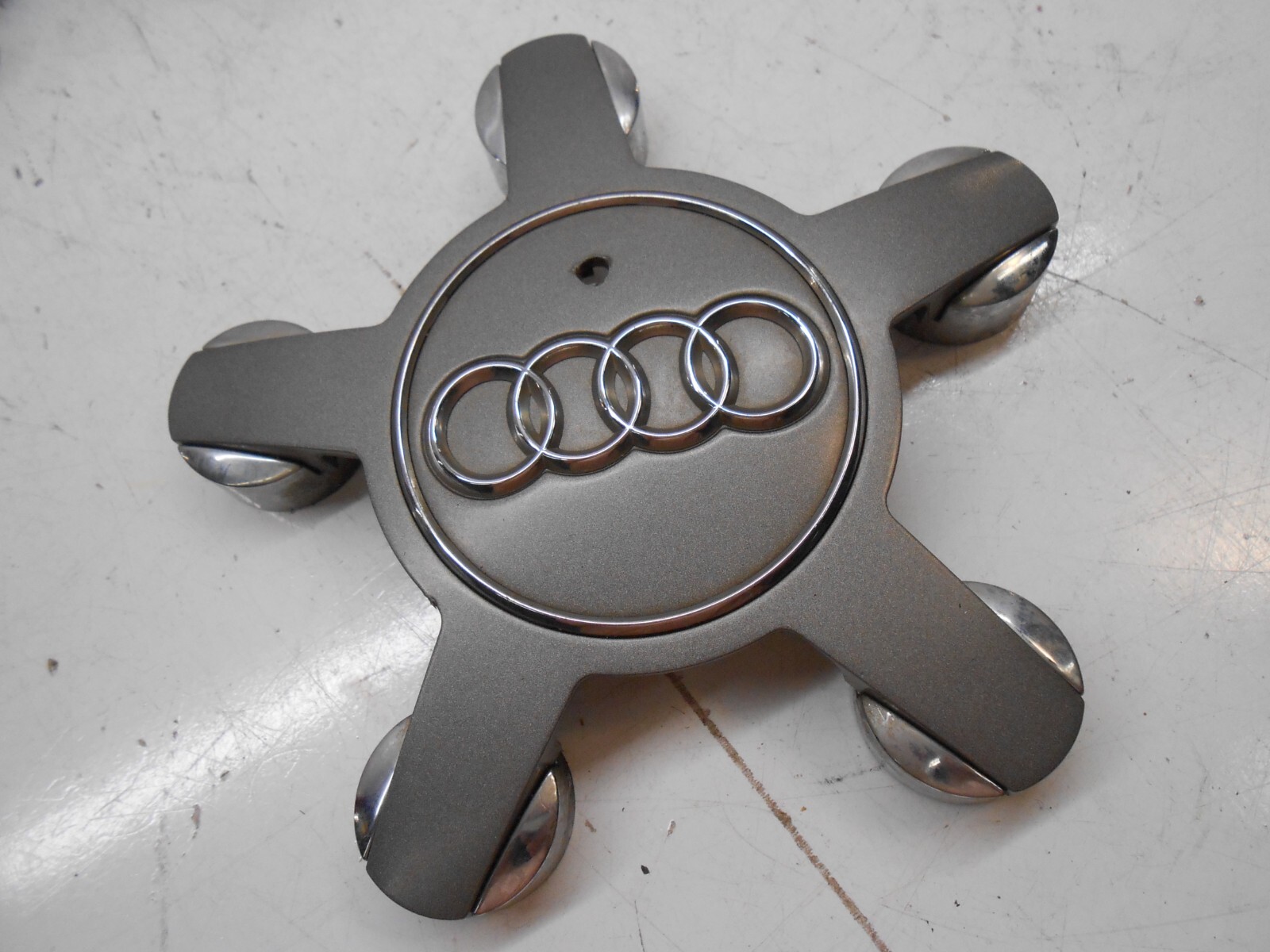 Audi A3, A5 Center Wheel Cap Charcoal & Chrome OEM 4F0601165N BV0027 | eBay
