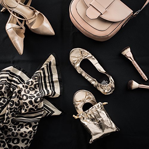 Women's Foldable Portable Travel Ballet Flat Roll up Slipper Shoes | eBay