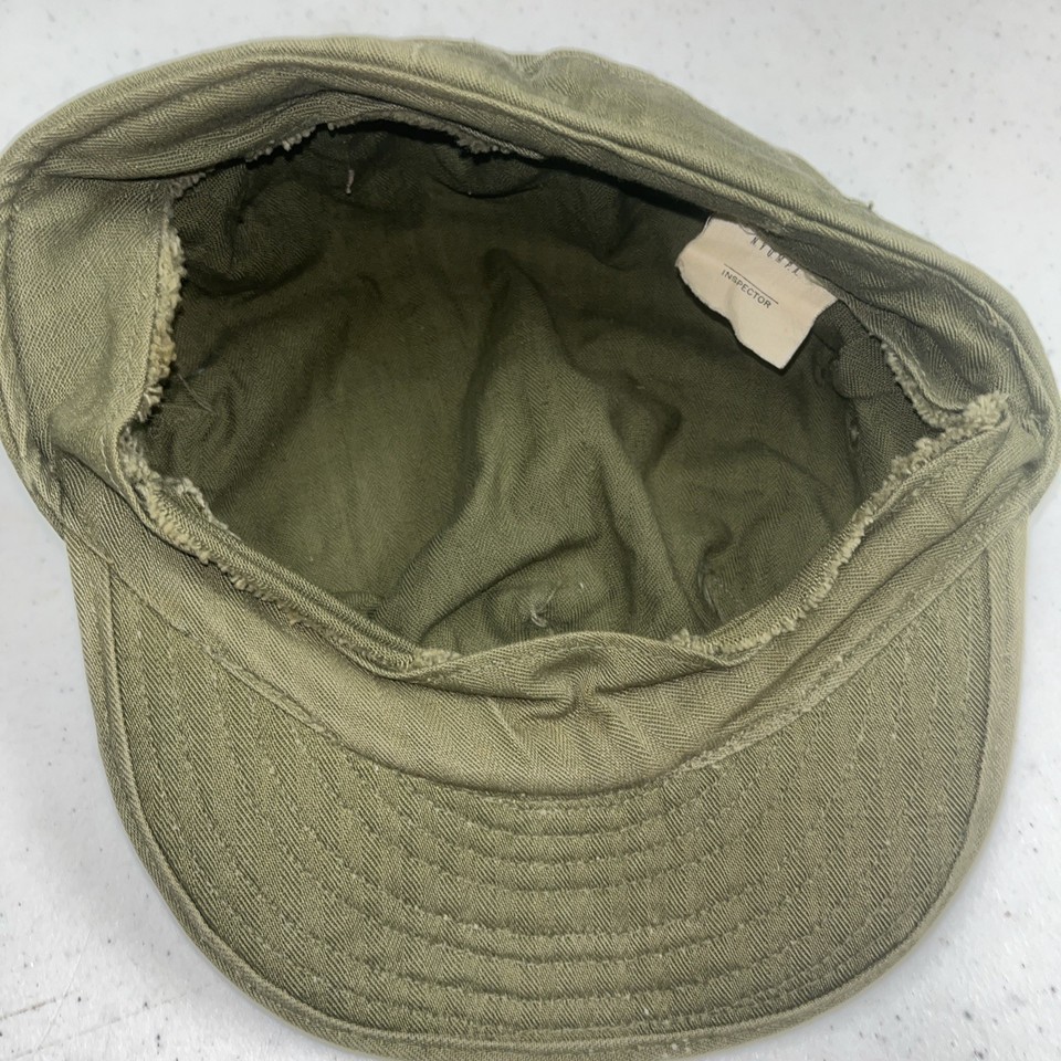 USGI Herringbone COMBAT FATIGUE CAP Korean War Era Dated 1951 | eBay