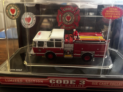 Code 3 Worcester Fire Department MA Fire E-One 1:64 NEW 12341 | eBay