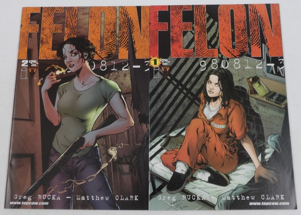 Felon #1-4 VF/NM complete series Greg Rucka Matthew Clark Image Comics ...