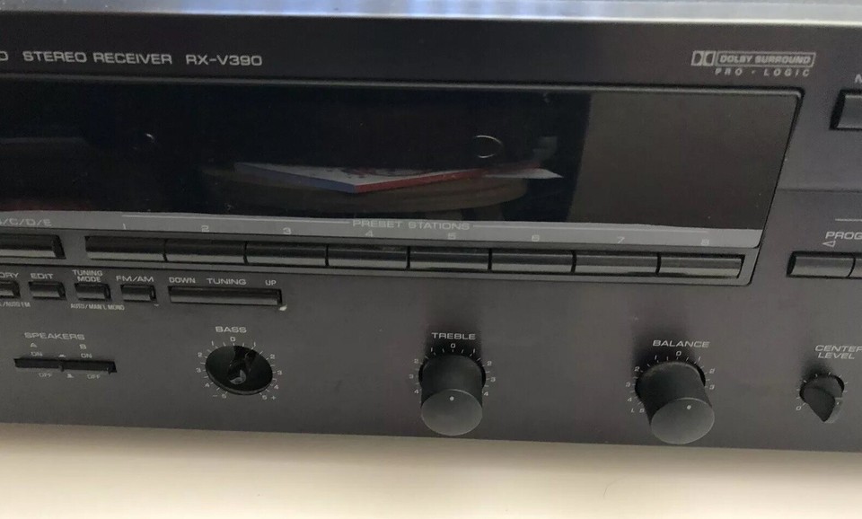 YAMAHA RX-V390 5.1 CHANNEL 180W NATURAL SOUND STEREO RECEIVER VINTAGE ...