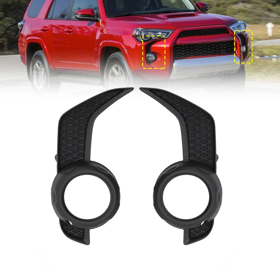 For Toyota 4Runner 2014-2021 2Pc Fog Light Lamp Covers Bezel Trim ...