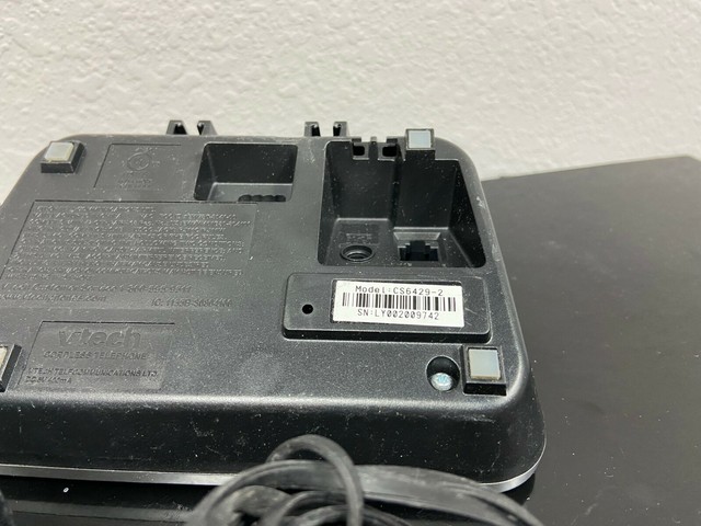 VTech Model CS6429 Cordless Telephone 1 Phone Answering Machine Base ...