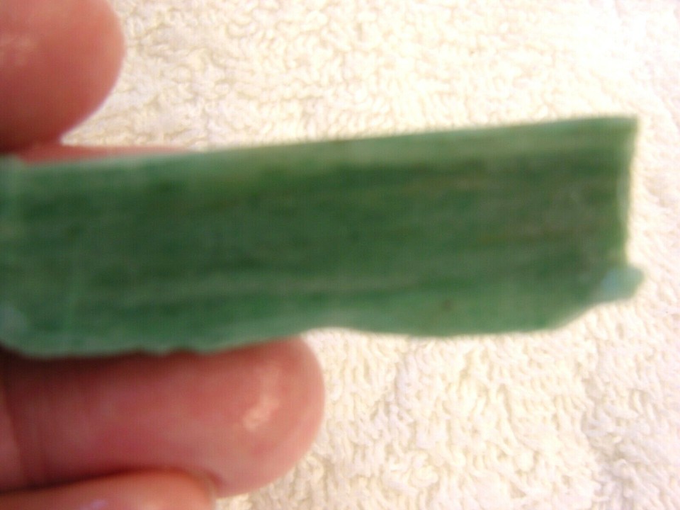 Jade slice 2.5x0.65x0.25 inch slab x17 | eBay