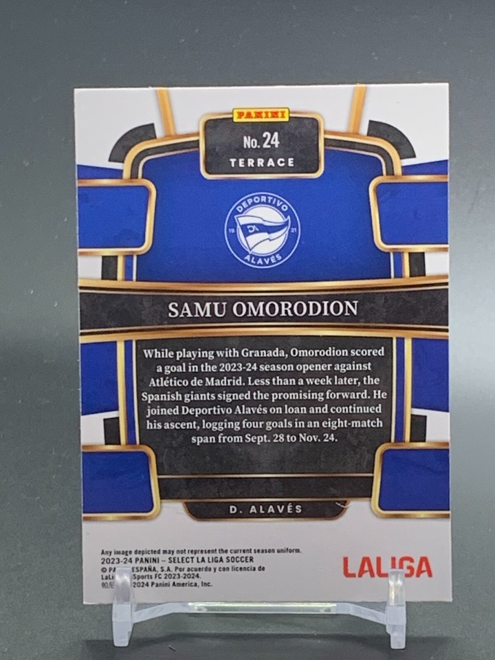 2023-24 Panini Select La Liga #24 SAMU OMORODION Alaves RC | eBay