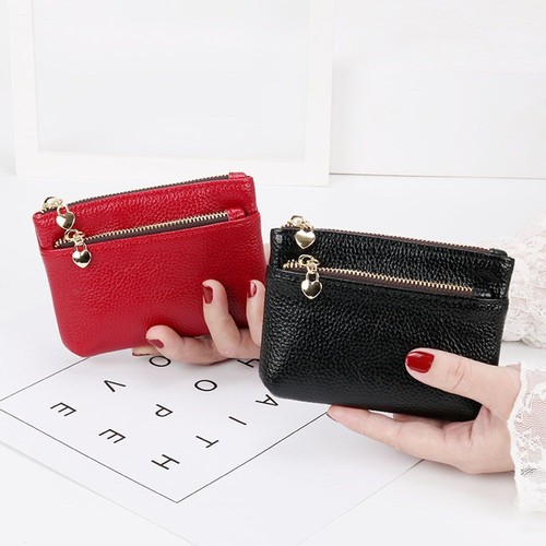 Short Small with Key Ring Card Holder Wallet Money Bag Mini Coin Purse ...