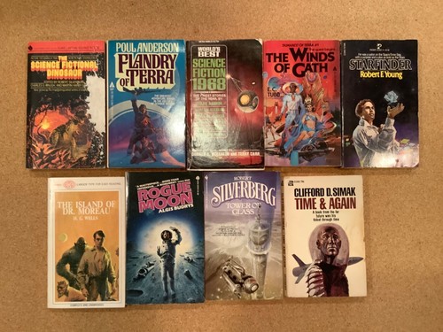 Vintage Paperback Book 9pc Lot Sci-Fi Science Fiction Collection: Dr ...