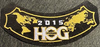 Harley-Davidson 2015 HOG Owners Group ROCKER PATCH Vest/Jacket NEW Iron ...