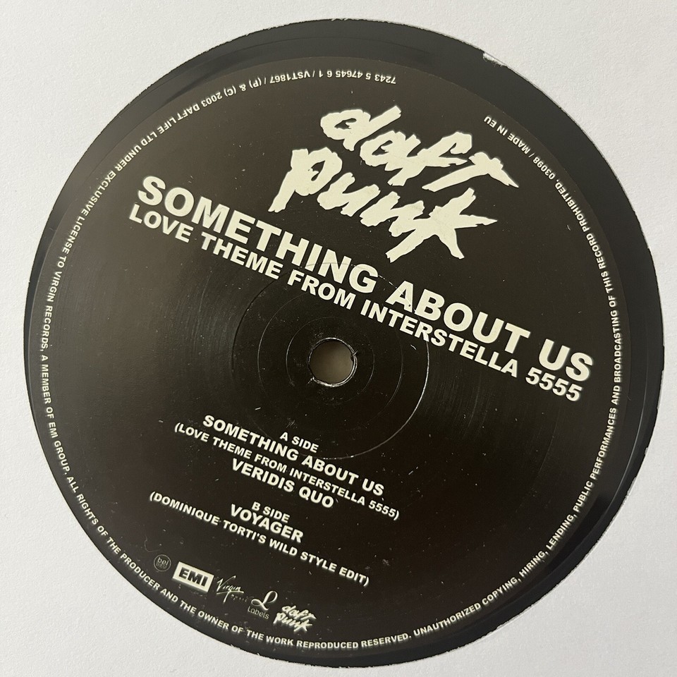 2003 Daft Punk Something About Us 12 Vinyl Interstellar 5555 Leiji Matsumoto Art | eBay