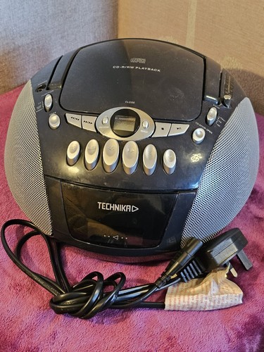Technika BB205 Portable CD Radio Cassette Boombox - TAPE NEEDS ...