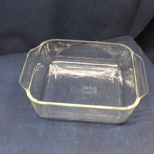 PYREX 2 Quart Square Clear Glass Handled Baking Dish #222-R | eBay
