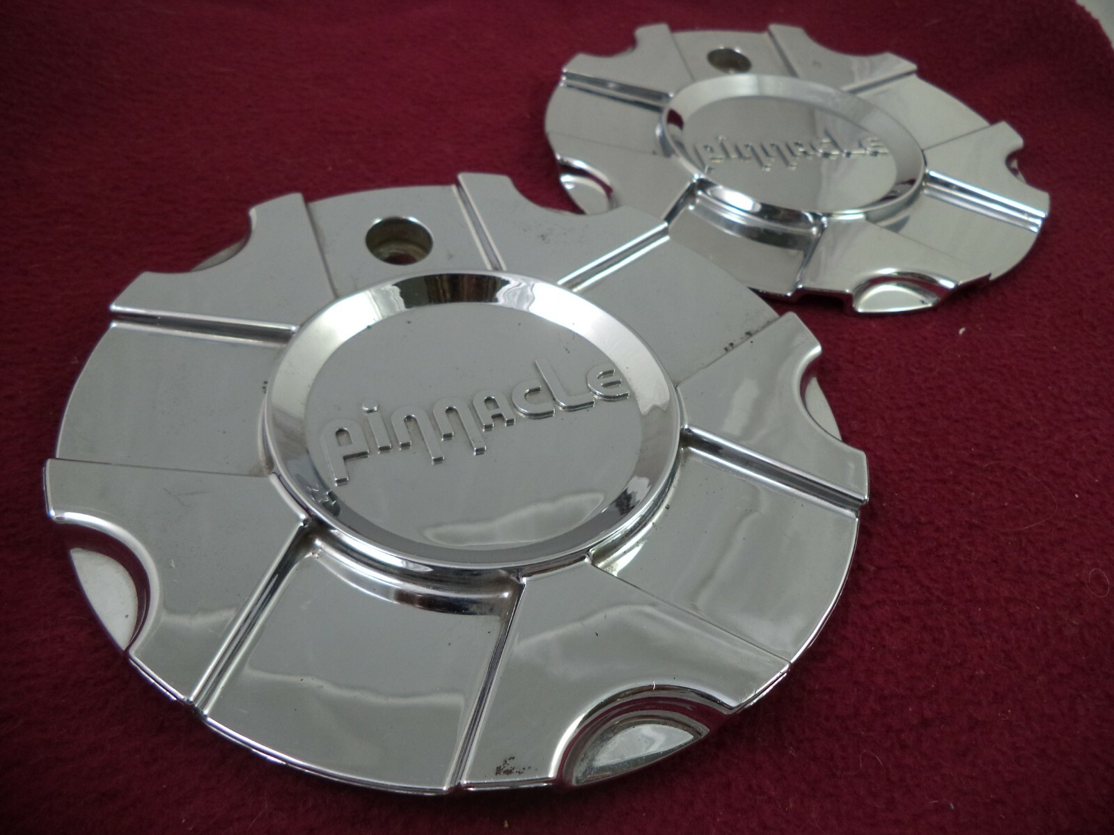 Pinnacle Wheel Chrome Custom Wheel Center Cap # W-539-1 (2 CAPS) | eBay