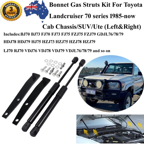 For Toyota Landcruiser 70 78 79 Series Bonnet Strut Kit HZJ75 HZJ79 ...