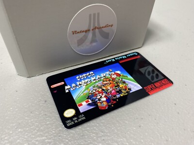 Super Mario Kart (SNES) Super Nintendo Replacement Game Label | eBay