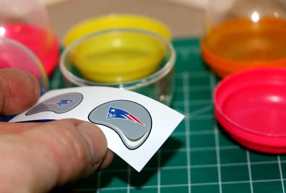 Old 1993-99 New England Patriots Vending Machine Decals Football ...