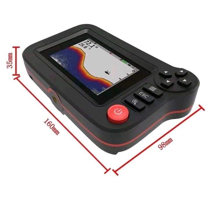 Smart Fish Finder Wireless Sonar Depth Finder Portable LCD for Boat ...