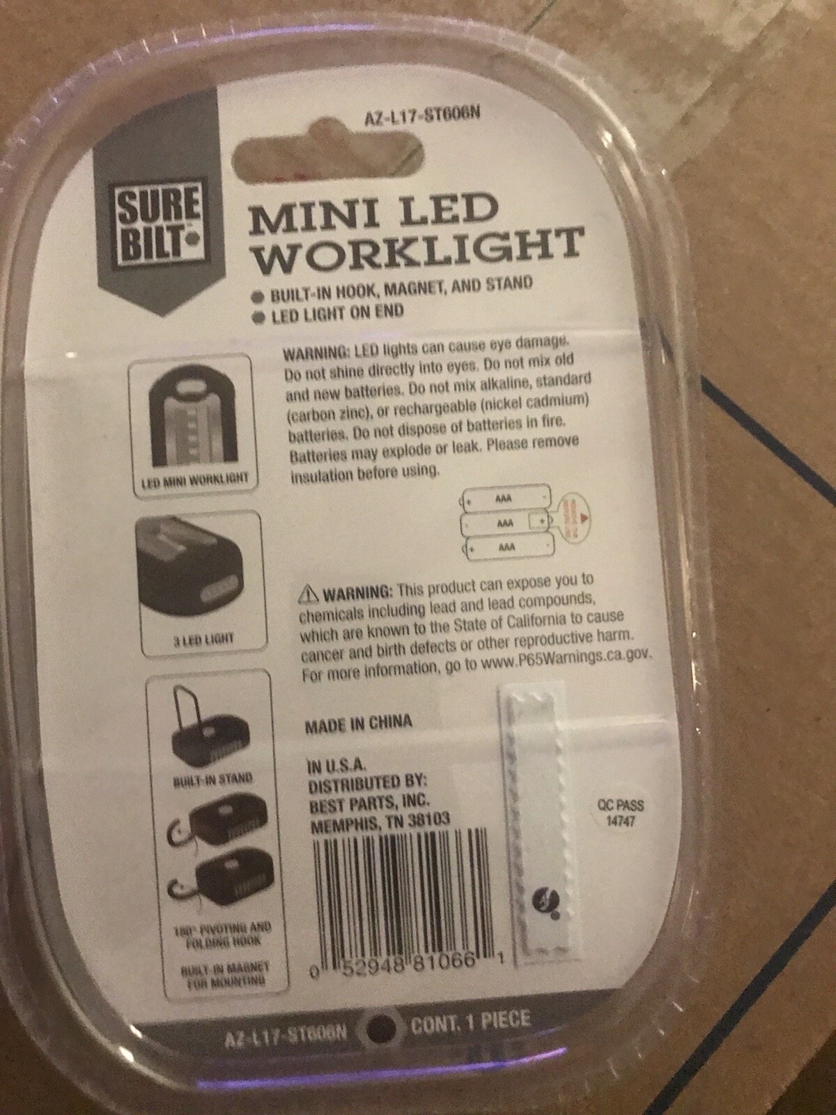 Sure Bilt Mini LED Work Light 120 Lumens | eBay