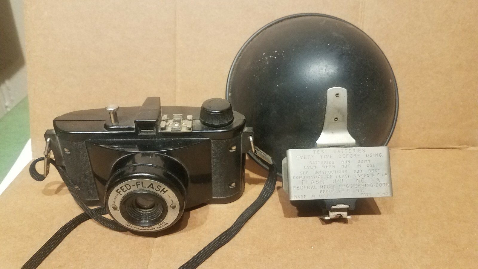 Fed-Flash Type A Shutter Camera Federal Mfg & Engineering Corp | eBay