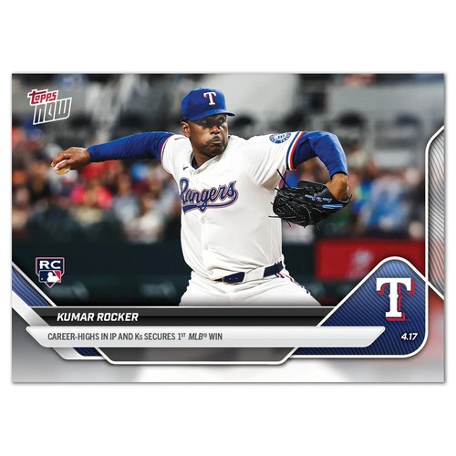 Kumar Rocker RC Rangers 1st Win 2025 MLB Topps NOW Card 78 | eBay