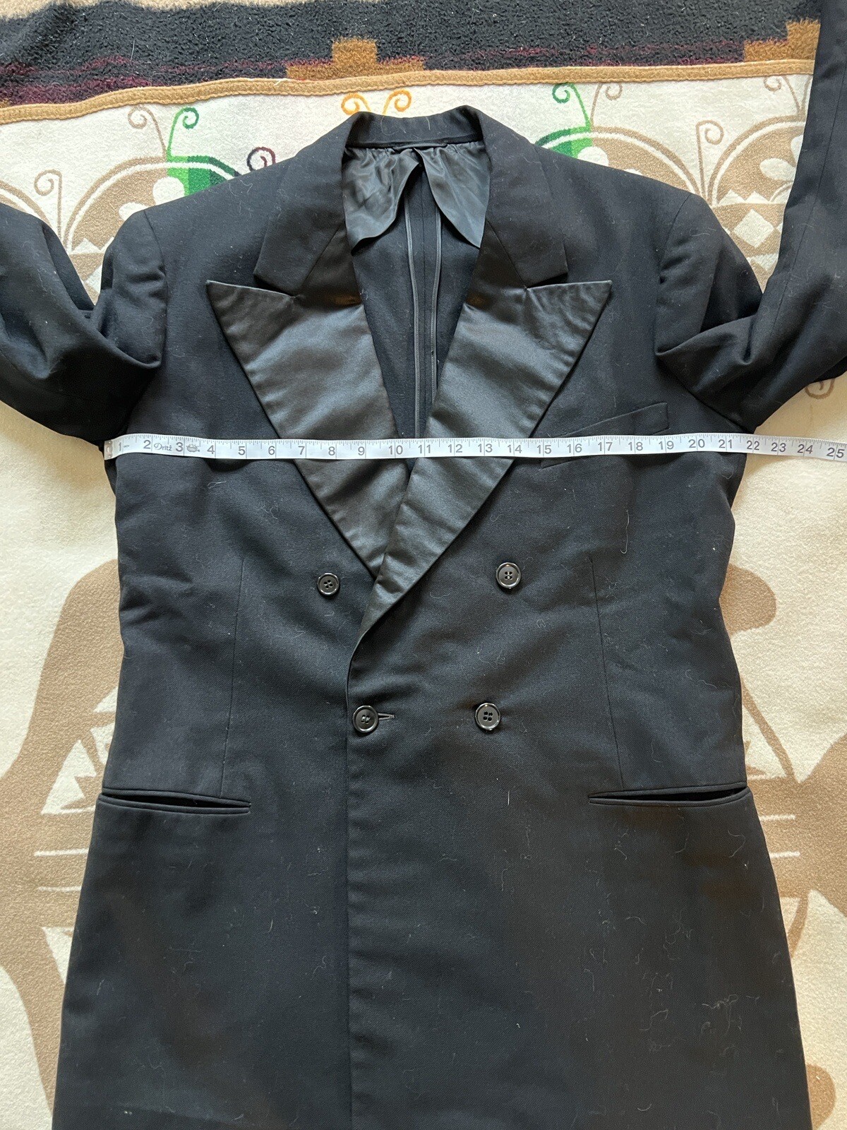 Vintage 1930s Tuxedo Jacket. 42L - Gem
